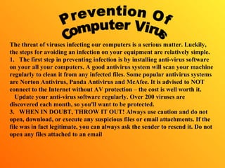 Computer virus | PPT | Operating Systems | Computer Software and ...
