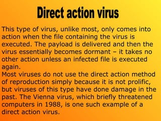 Computer virus | PPT | Operating Systems | Computer Software and ...