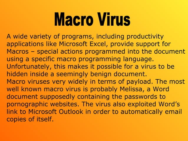 Computer virus | PPT | Operating Systems | Computer Software and Applications