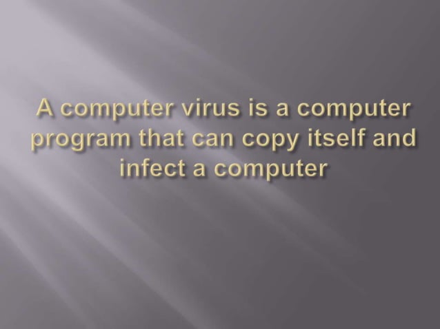 Computer virus | PPTX