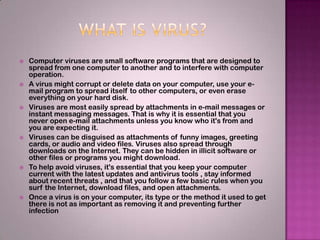 Computer virus (Microsoft Powerpoint) | PPTX | Operating Systems ...