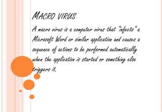 computer virus presentation | PPTX | Operating Systems | Computer ...