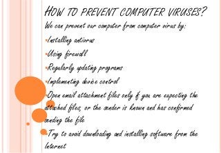 computer virus presentation | PPTX | Operating Systems | Computer ...