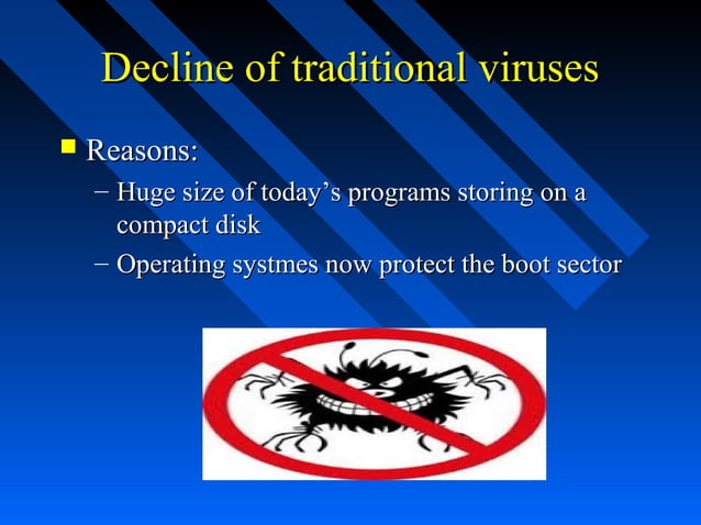 Computer virus | PPT | Operating Systems | Computer Software and Applications