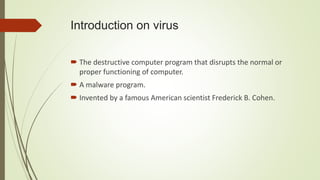 Computer virus | PPTX