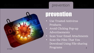 a pptx presentation file about computer viruses | PPTX