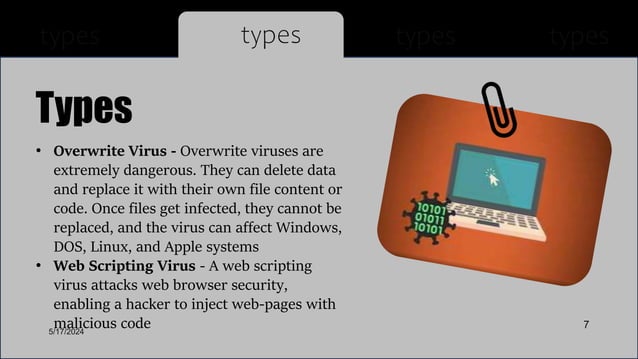 a pptx presentation file about computer viruses | PPTX | Infectious ...