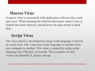 Presentation related to COMPUTER VIRUS.pptx | Operating Systems ...