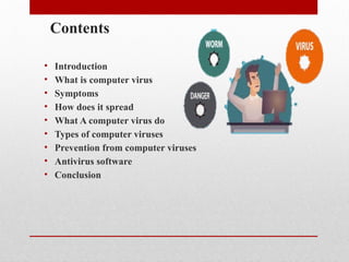 Presentation related to COMPUTER VIRUS.pptx | Operating Systems ...