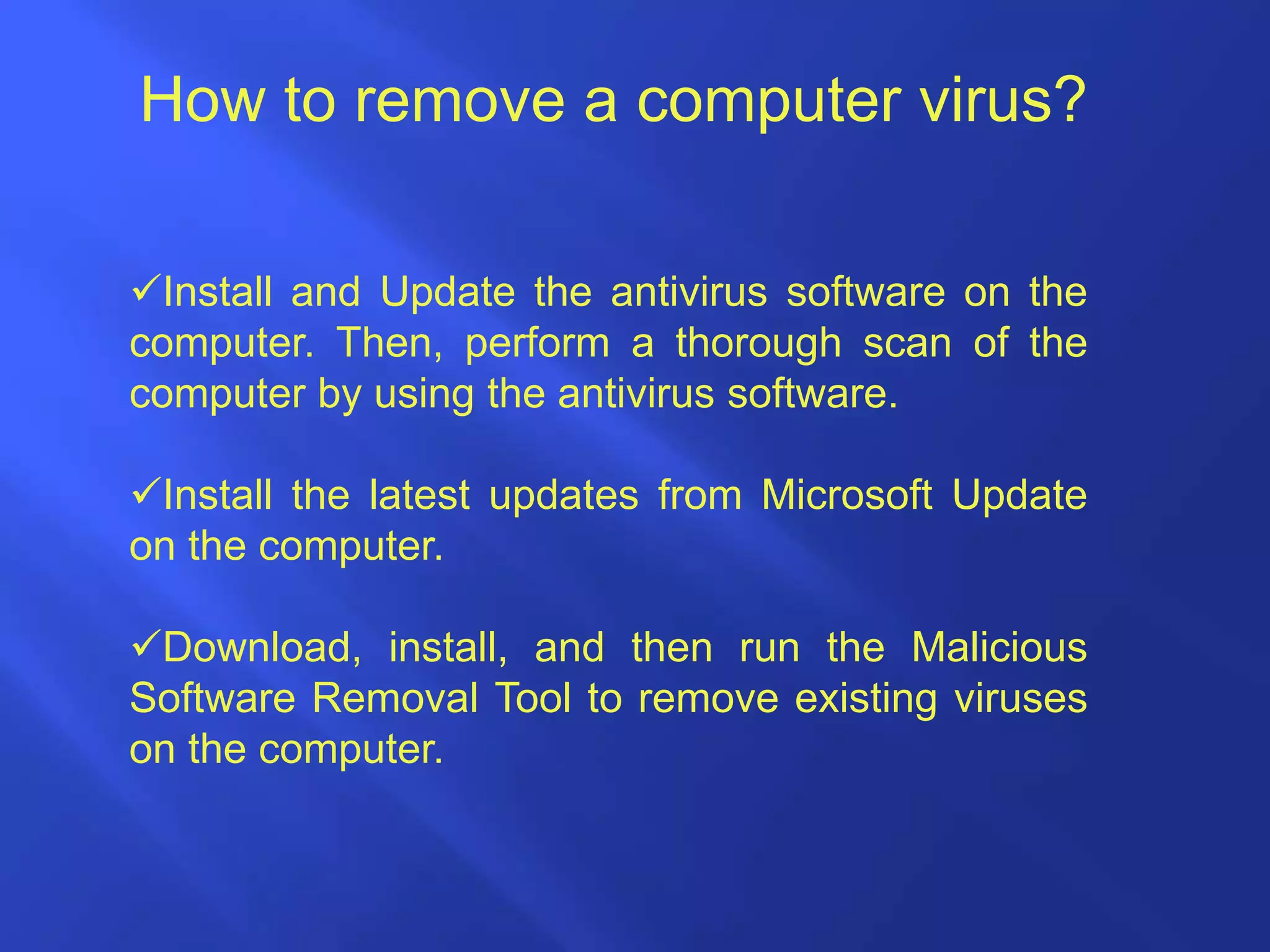 Computer virus and antivirus | PPTX