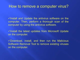 Computer virus and antivirus | PPTX