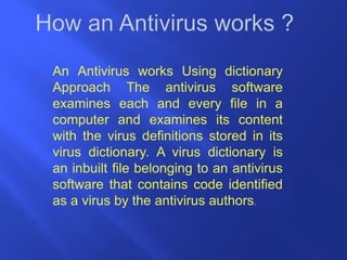 Computer virus and antivirus | PPTX