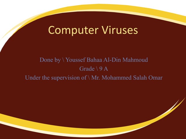 Computer viruses | PPSX