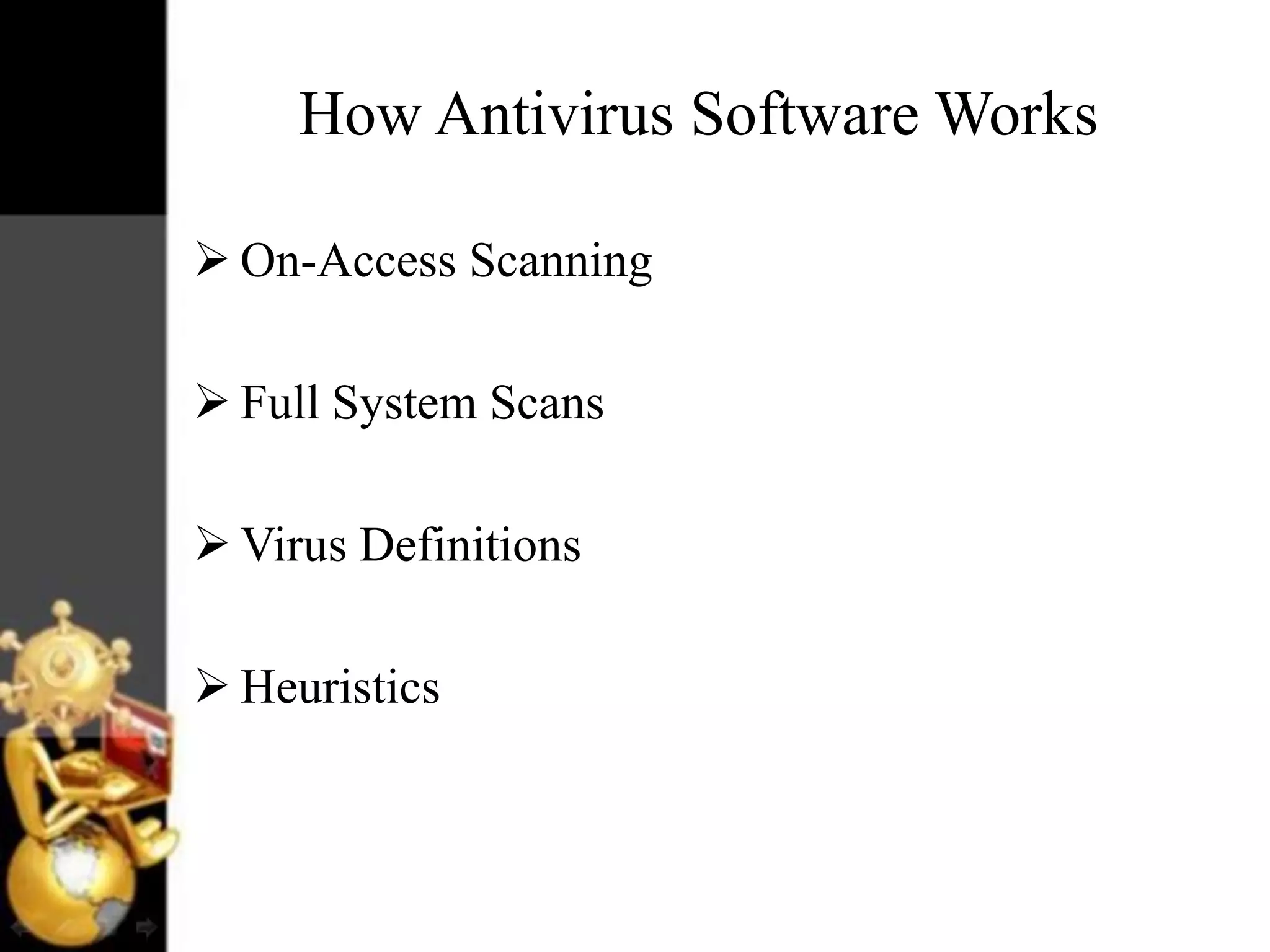 Computer viruses | PPTX | Antivirus Software | Computer Software and Applications