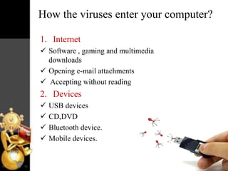 Computer viruses | PPTX | Antivirus Software | Computer Software and ...
