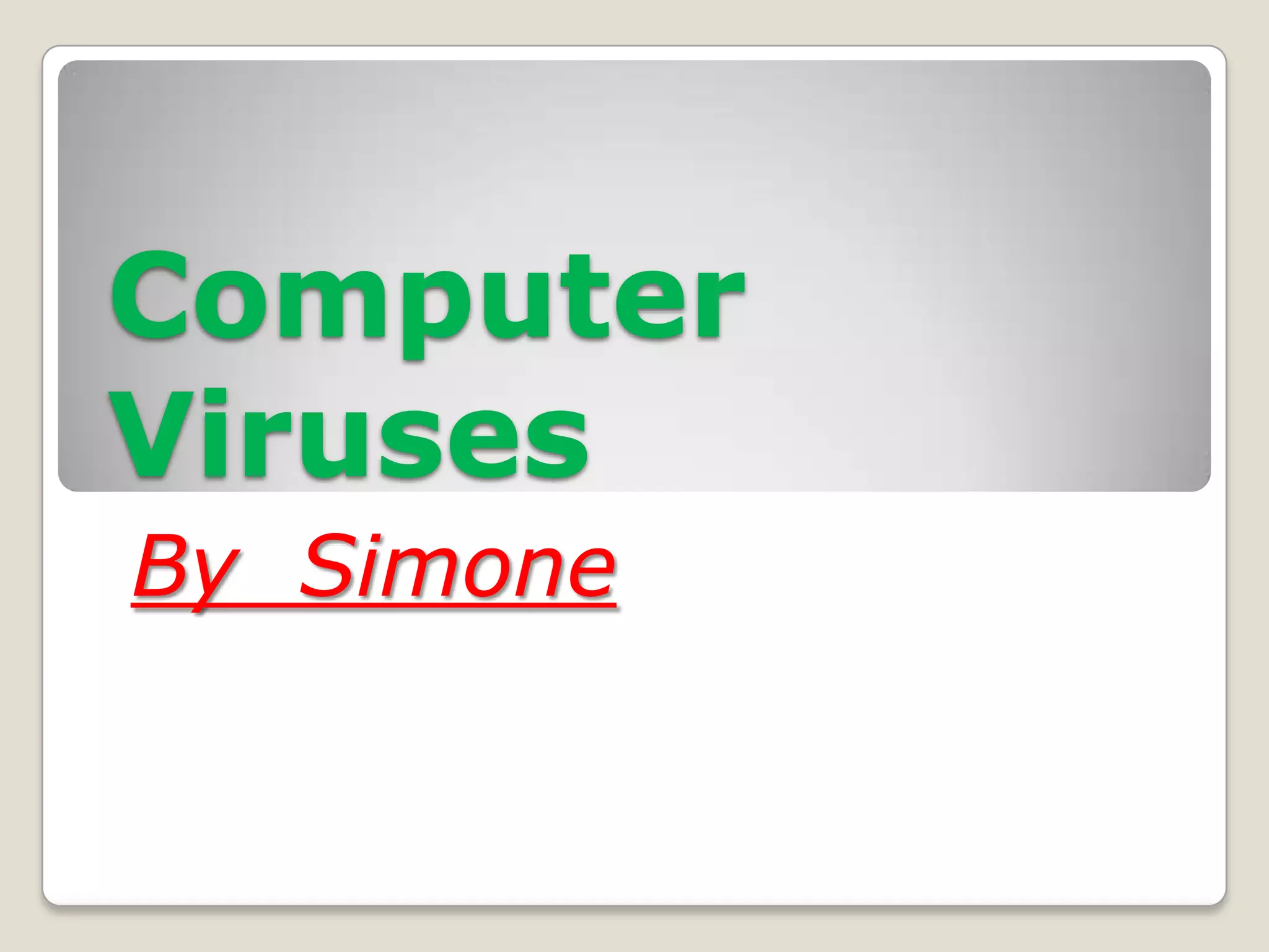 Computer viruses | PPT