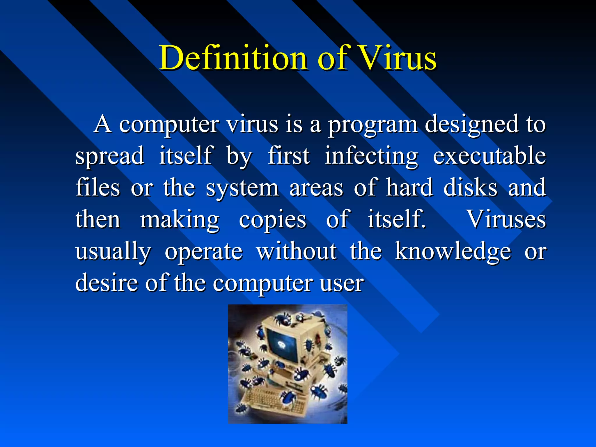 Computer viruses | PPT | Infectious Diseases | Diseases and Conditions