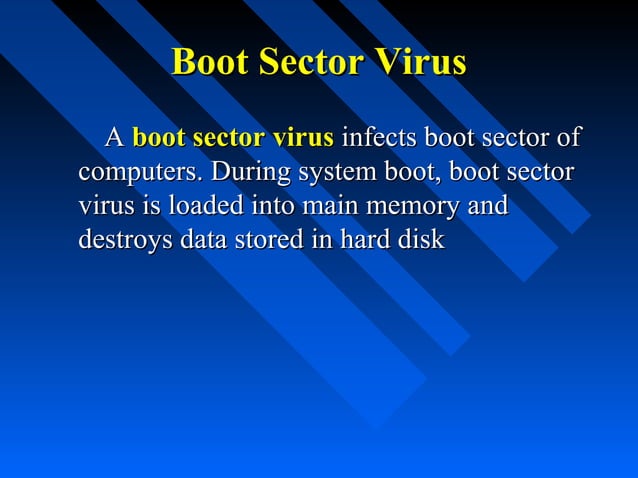 Computer viruses | PPT | Infectious Diseases | Diseases and Conditions