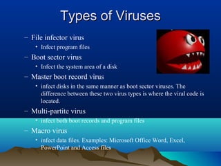 COMPUTER VIRUS | PPT | Antivirus Software | Computer Software and ...