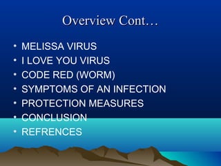COMPUTER VIRUS | PPT | Antivirus Software | Computer Software and ...