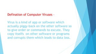 Computer viruses | PPTX
