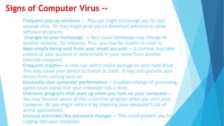 Computer viruses | PPTX | Antivirus Software | Computer Software and ...