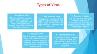 Computer viruses | PPTX | Antivirus Software | Computer Software and ...