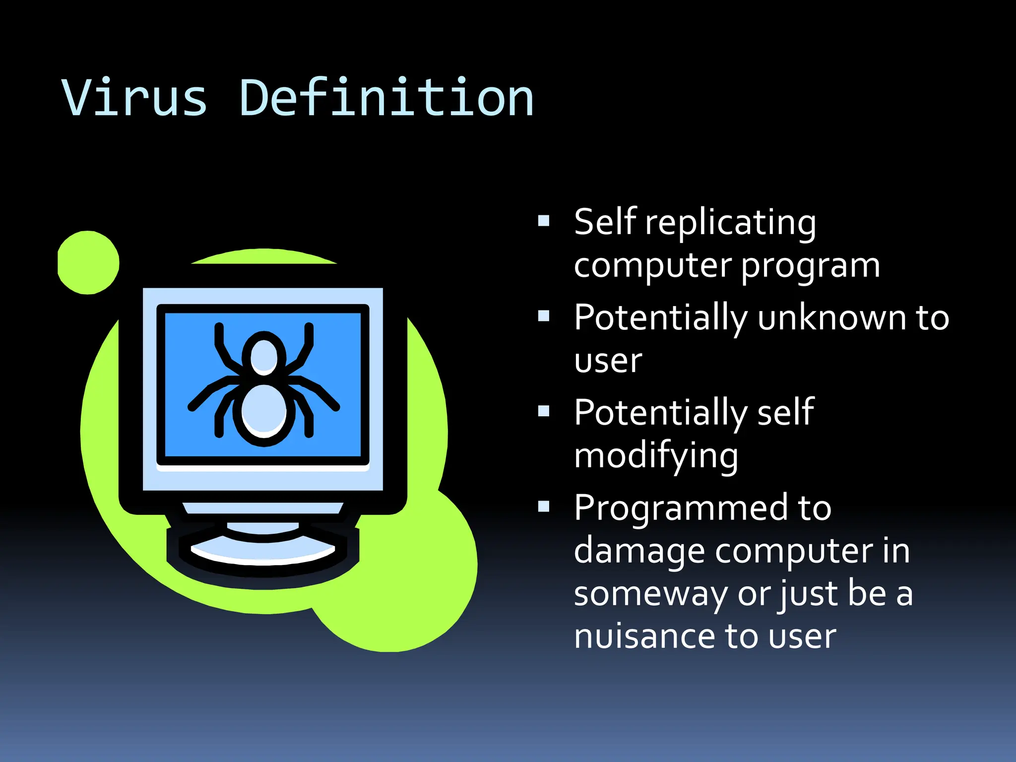 Computer viruses and its advantages.pptx | Operating Systems | Computer Software and Applications