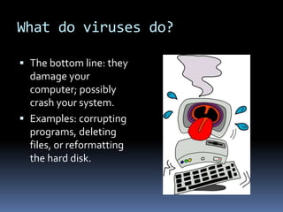 Computer viruses and its advantages.pptx | Operating Systems | Computer ...