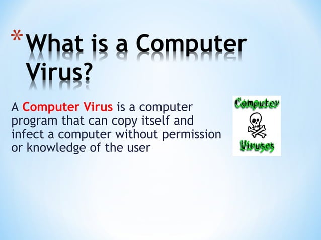Computer viruses and antiviruses PPT | PPT | Operating Systems | Computer Software and Applications