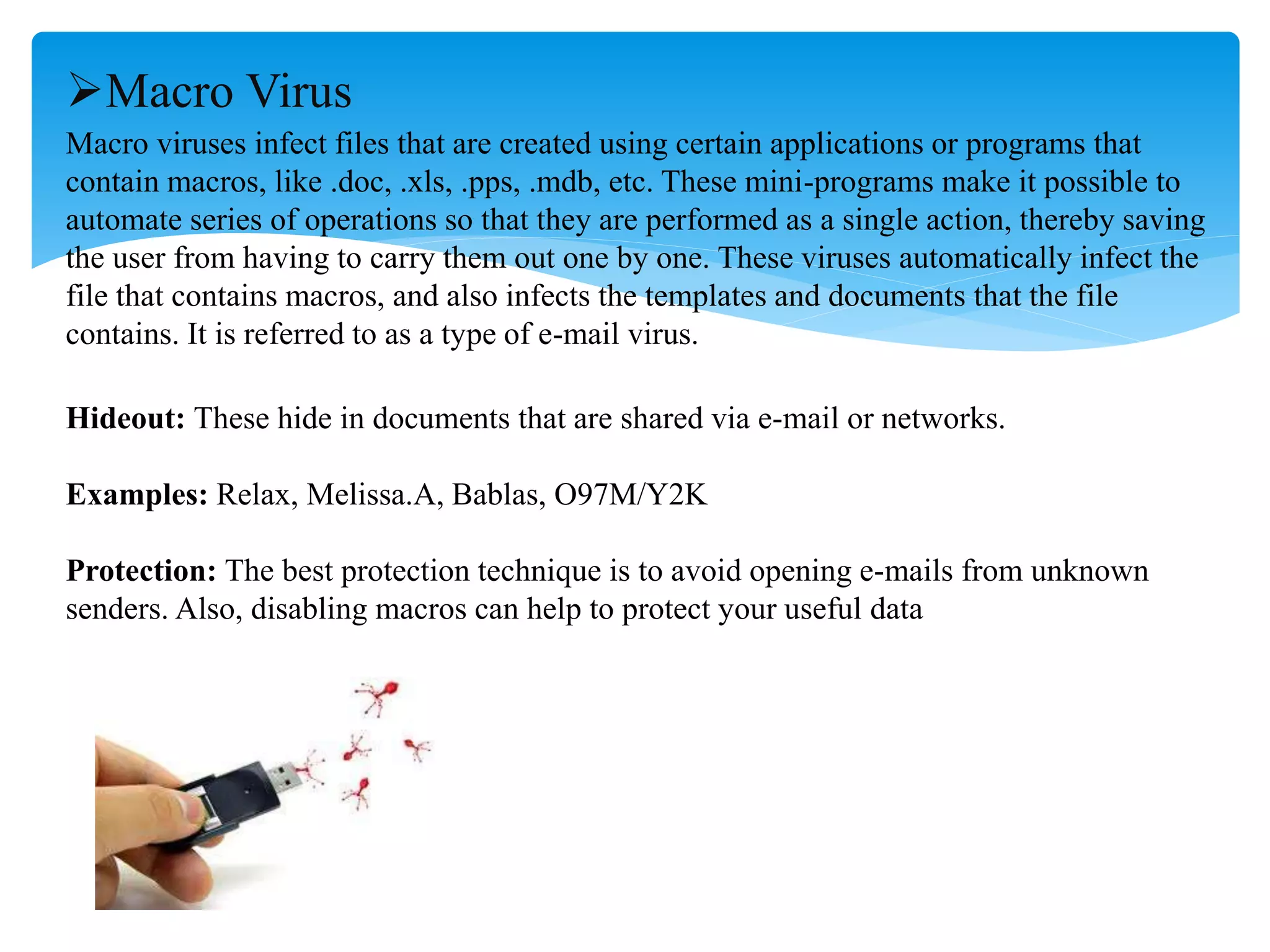 Computer viruses and prevention techniques | PPTX