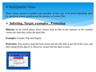 Computer viruses and prevention techniques | PPTX
