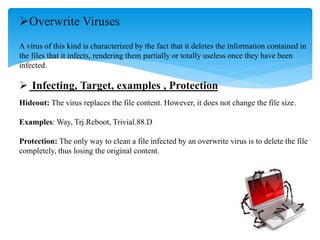 Computer viruses and prevention techniques | PPTX