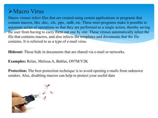 Computer viruses and prevention techniques | PPTX