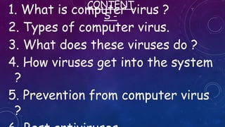 Computer viruses & Antiviruses.pptx