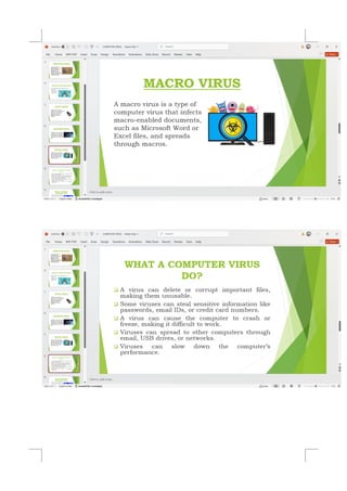 Pedagogy of computer science Presentation on computer virus | PDF