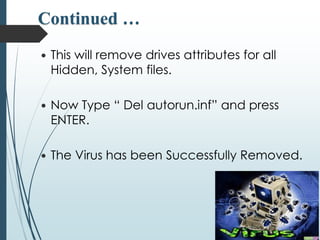 Computer virus & its cure | PPTX