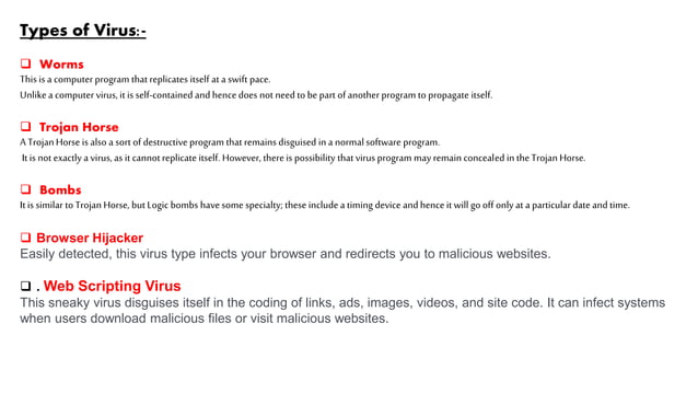 Computer Virus ppt.pptx | Antivirus Software | Computer Software and Applications