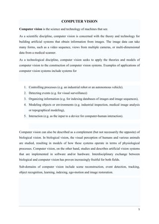 Computer vision | PDF