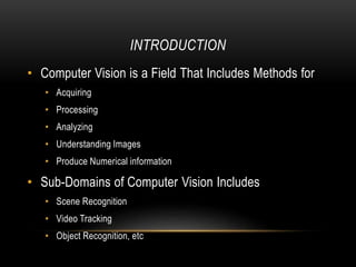 Computer Vision - Artificial Intelligence | PPTX