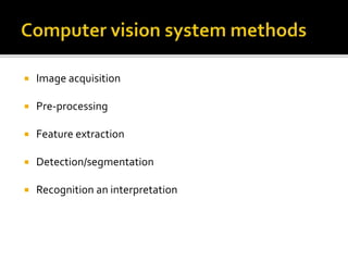 Computer vision | PPTX