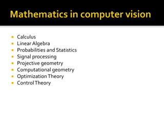 Computer vision | PPTX