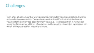 Computer vision | PPTX | Artificial Intelligence | Technology & Computing