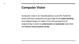 Computer Vision con OpenCV y Python | PPT