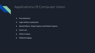 Computer vision | PPTX