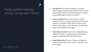 Computer vision | PPTX