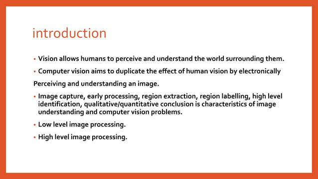 Computer vision.pptx for pg students study about computer vision | PPTX