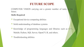 Introduction to the world of computer vision | PPT