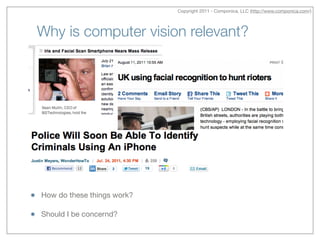 Computer Vision: Extracting Data from the Visual World | PDF