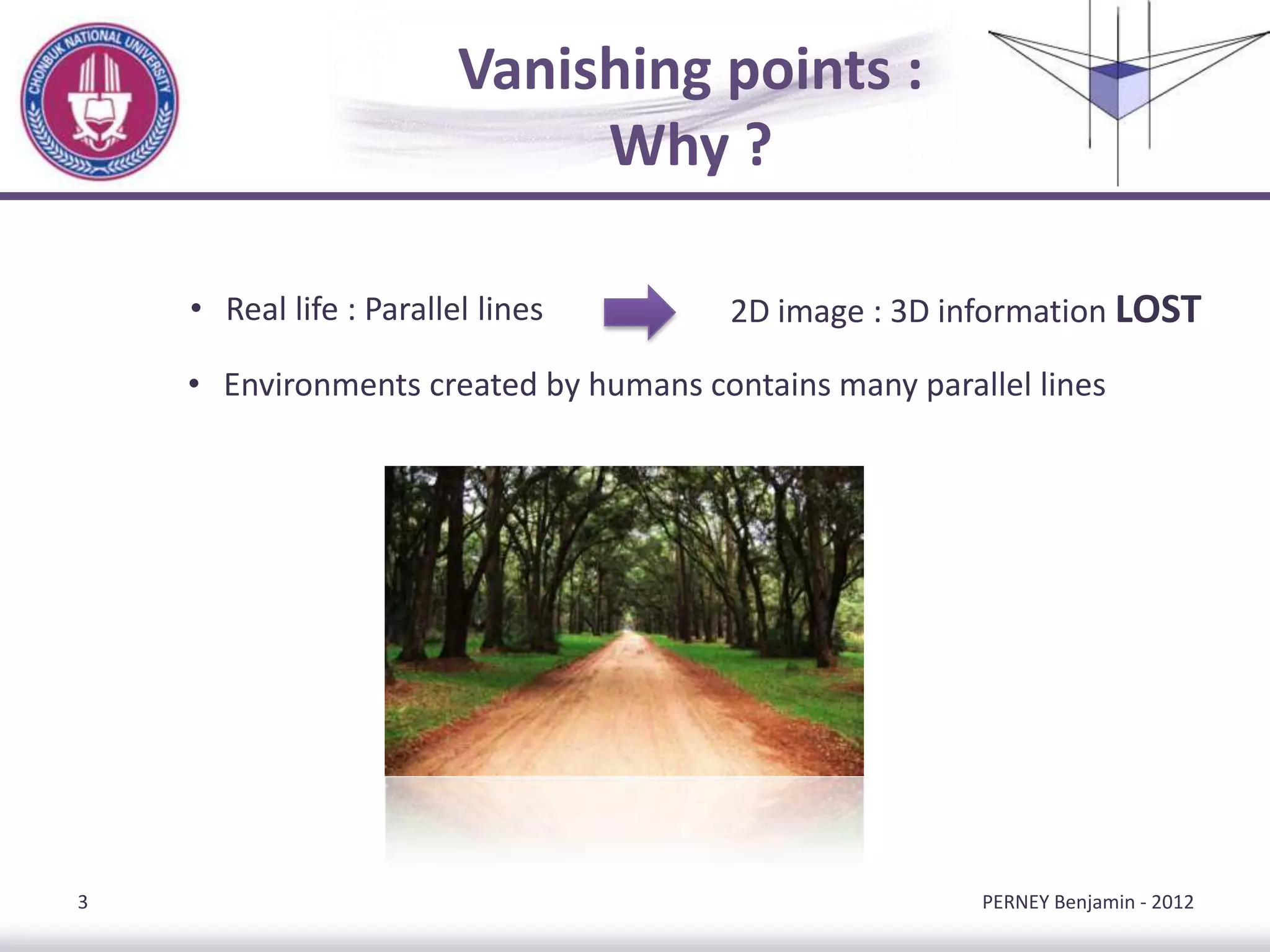 How to detect vanishing points on architectural scenes ? | PPT
